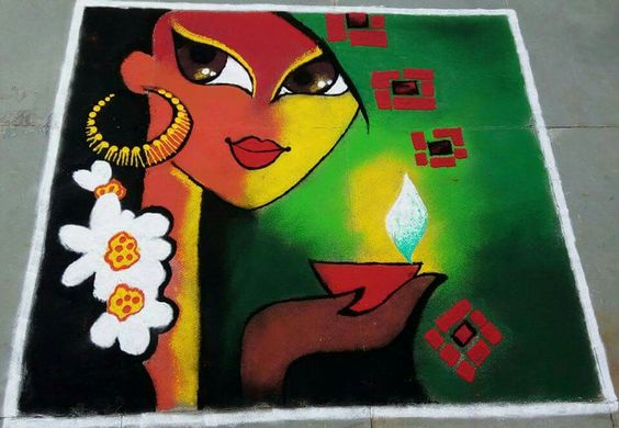 25 Best Prize Winning Rangoli Designs For School Competition