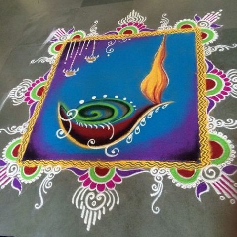 25 Best Prize Winning Rangoli Designs For School Competition