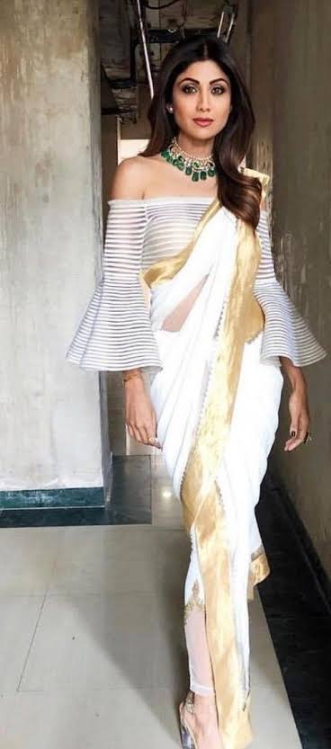 Latest Trendy White Blouse Designs To Try Out This Season